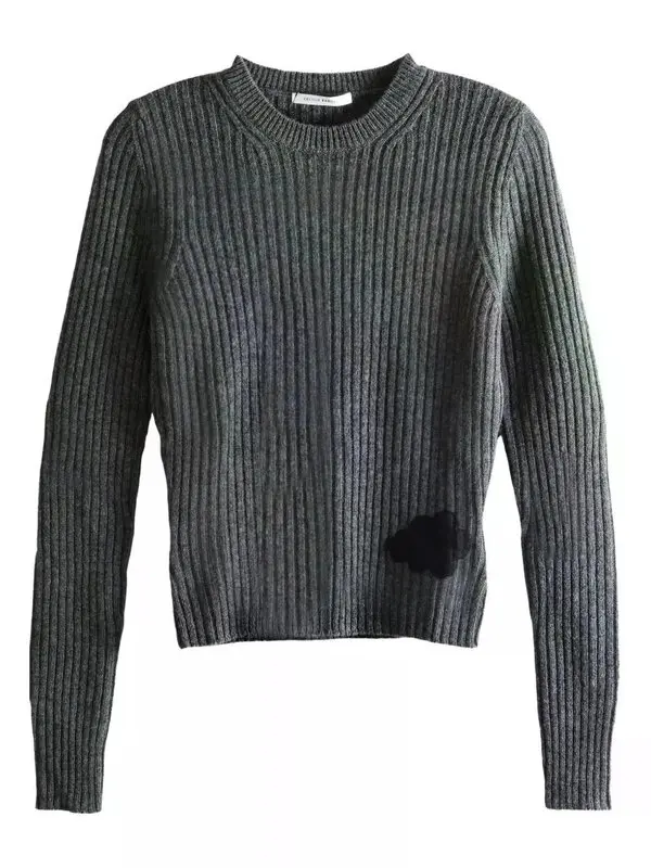 Cecilie Bahnsen Ribbed Appliqué Sweater