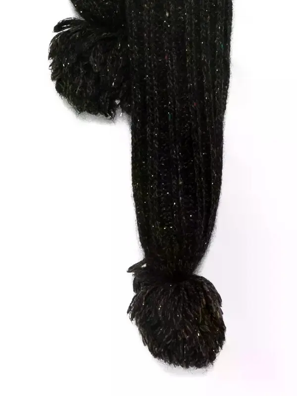 Yohji Yamamoto Pompom-detail Scarf
