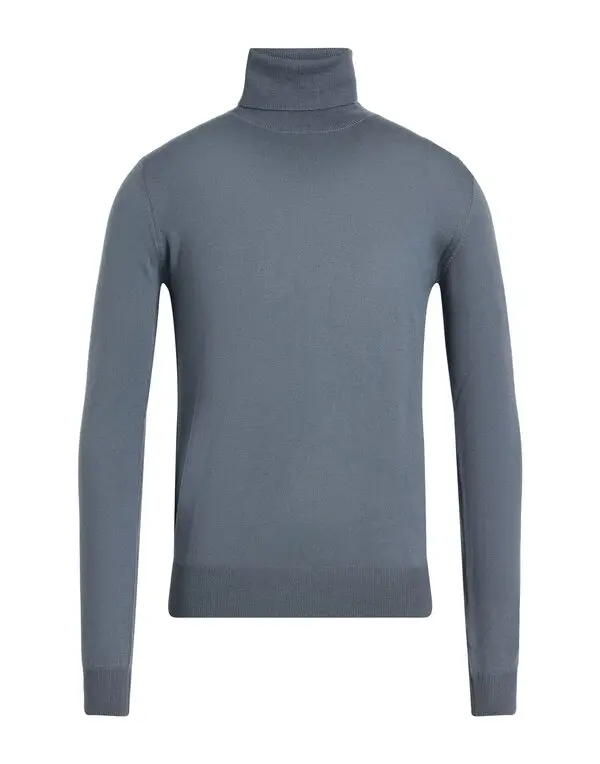 ARAGONA Turtleneck Merino Wool - Grey