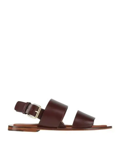 MANSUR GAVRIEL Leather Ankle Strap Sandals - Brown