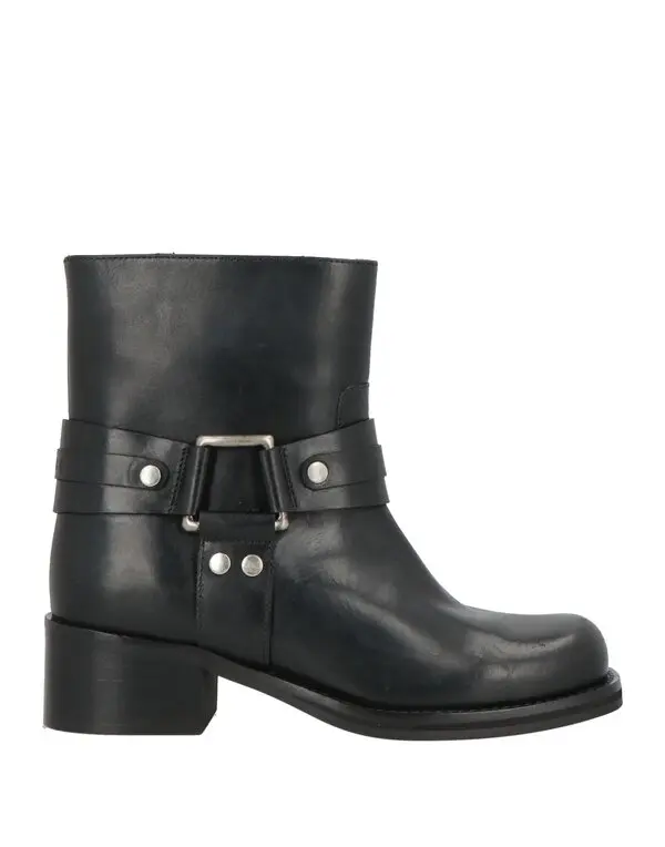 TWINSET Ankle Boots In Calfskin Leather