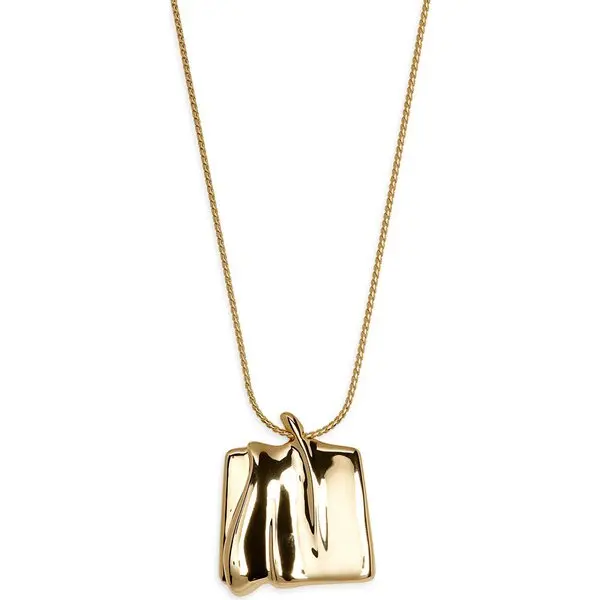 Jenny Bird Large Sundra Pendant Necklace - High Polish Gold