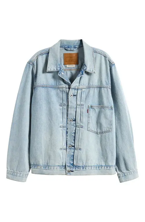 LEVI'S Type 1 Denim Trucker Jacket - Turquoise Rivet Trucker