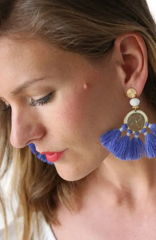 FOSTERIE Sol Tassel Earrings
