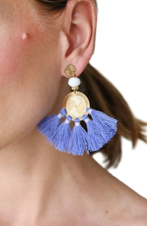 FOSTERIE Sol Tassel Earrings