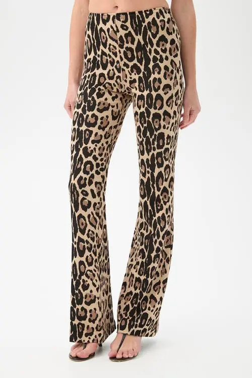 Trina Turk Jacoba Leopard Flare Leg Pant