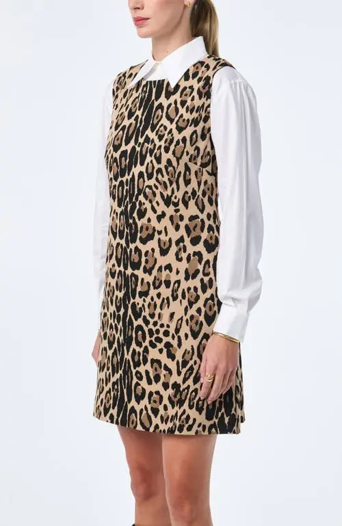 Trina Turk Adapted Leopard Shift Mini Dress