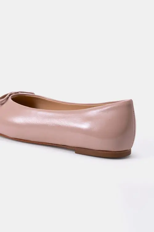 BELLS & BECKS Felicia Square Toe Ballerina Flat - Blush