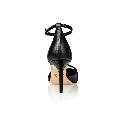JOAN OLOFF SHOES Desiree T-strap Pump - Black