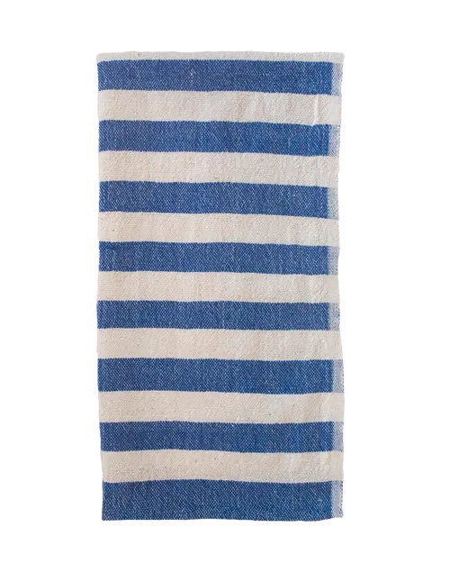 KD WEAVE Stripe Hand Towel - Chambray