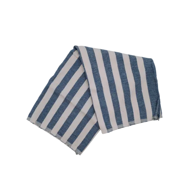 KD WEAVE Stripe Towel - Chambray