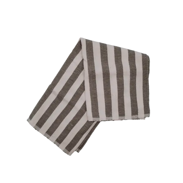 KD WEAVE Stripe Towel - Gray