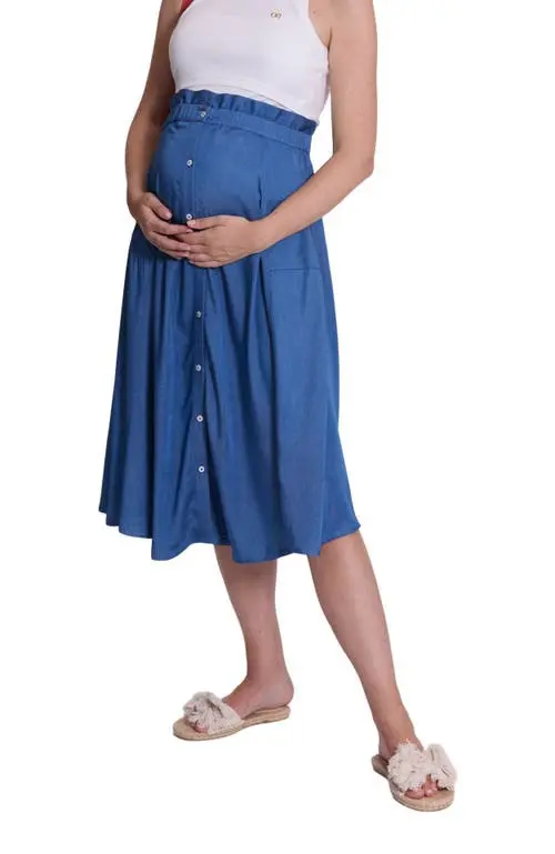 CACHE COEUR Maternity Denim Look Skirt