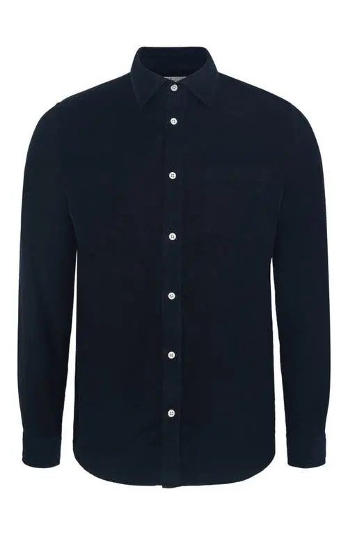 Onia Micro Cord Long Sleeve Button Down