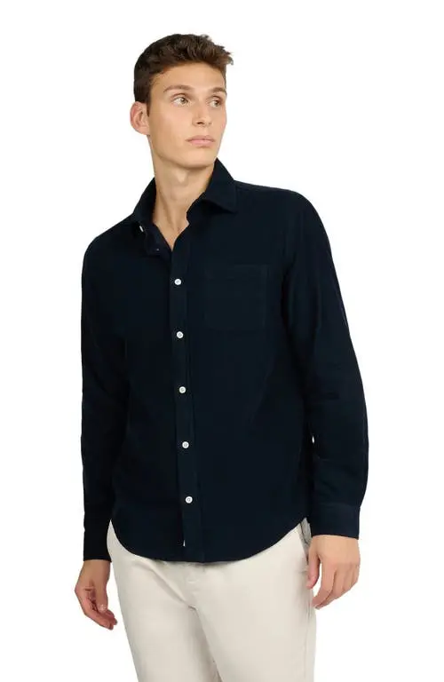 Onia Micro Cord Long Sleeve Button Down