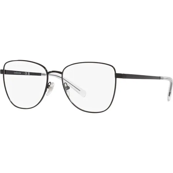 LENSCRAFTERS 53mm Irregular Eyeglasses - Black