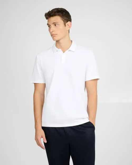 Onia Short Sleeve Pique Polo - White