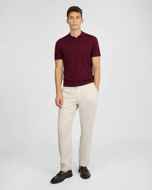 Onia Extra Fine Merino Wool Polo - Port Wine