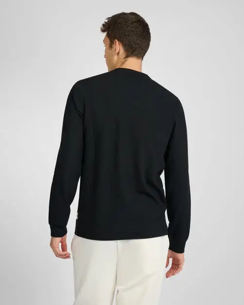 Onia Waffle Crewneck - Black
