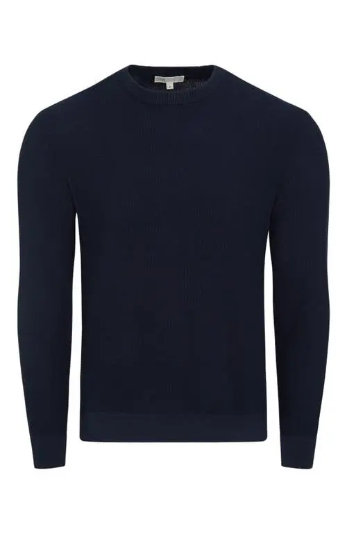 Onia Pique Crewneck Sweater - Midnight