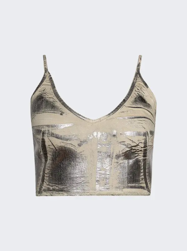 Rick Owens Denim Top - Silver