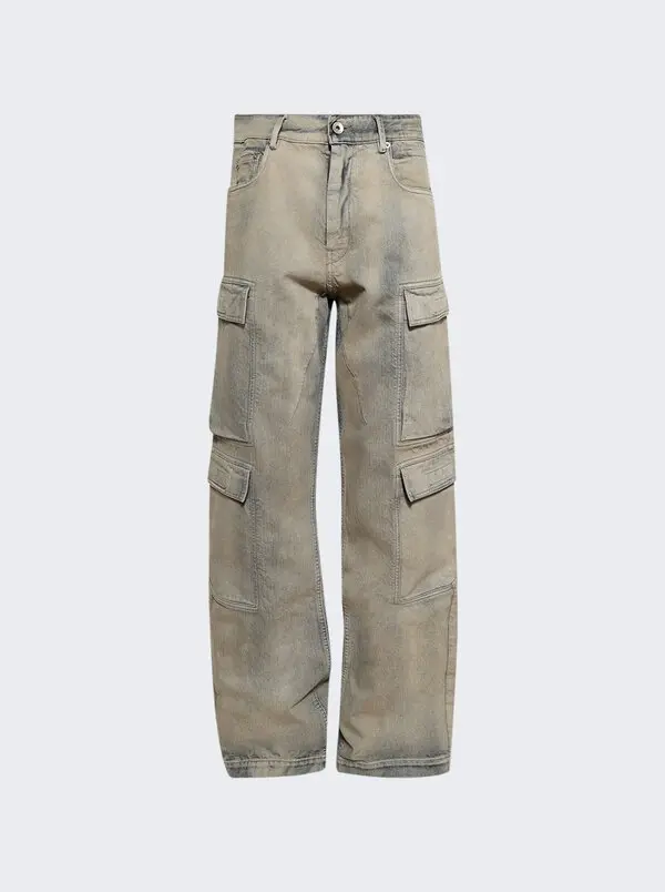 Rick Owens Double Cargo Jeans - Blue