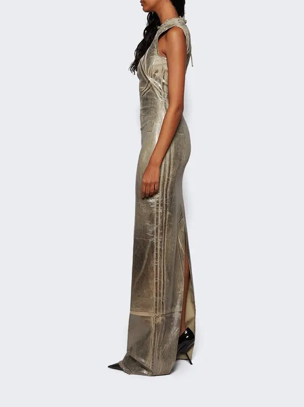 Rick Owens Denim Column Maxi Dress