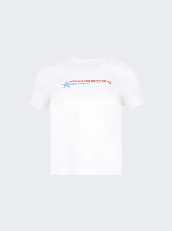 Alexander Wang Shrunken Graphic Tee - White