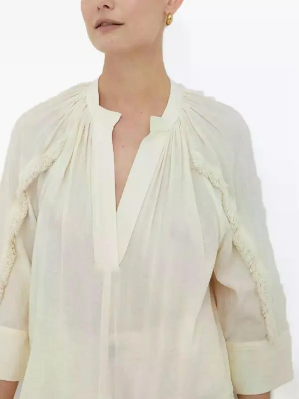 Day Birger Et Mikkelsen Fringe V-neck Blouse