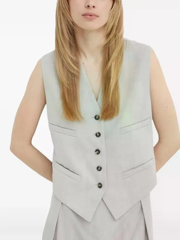 Day Birger Et Mikkelsen Buttoned Waistcoat - Grey