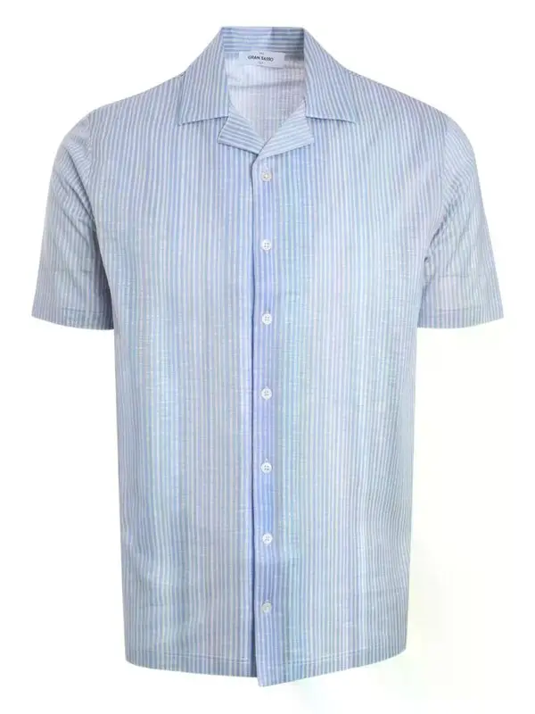 GRAN SASSO Striped Short-sleeve Shirt