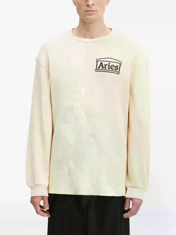 Aries Waffle-pattern Sweatshirt