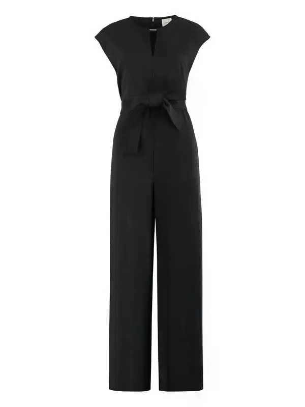 Calvin Klein Tie-waist Jumpsuit - Black