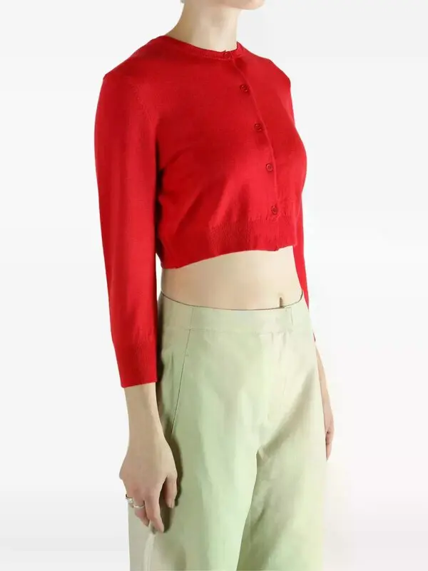 AMOMENTO Round-neck Sweater - Red
