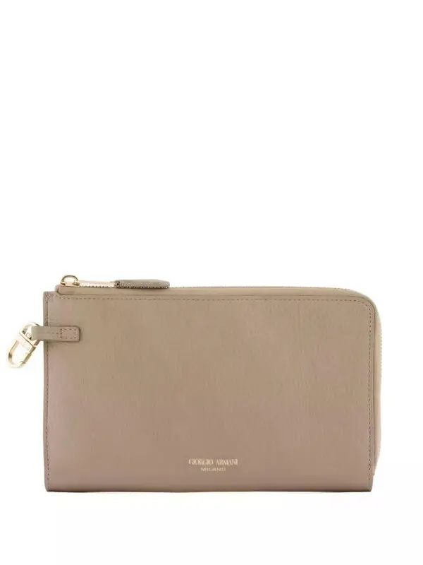 Giorgio Armani Zip-around Wallet - Neutrals