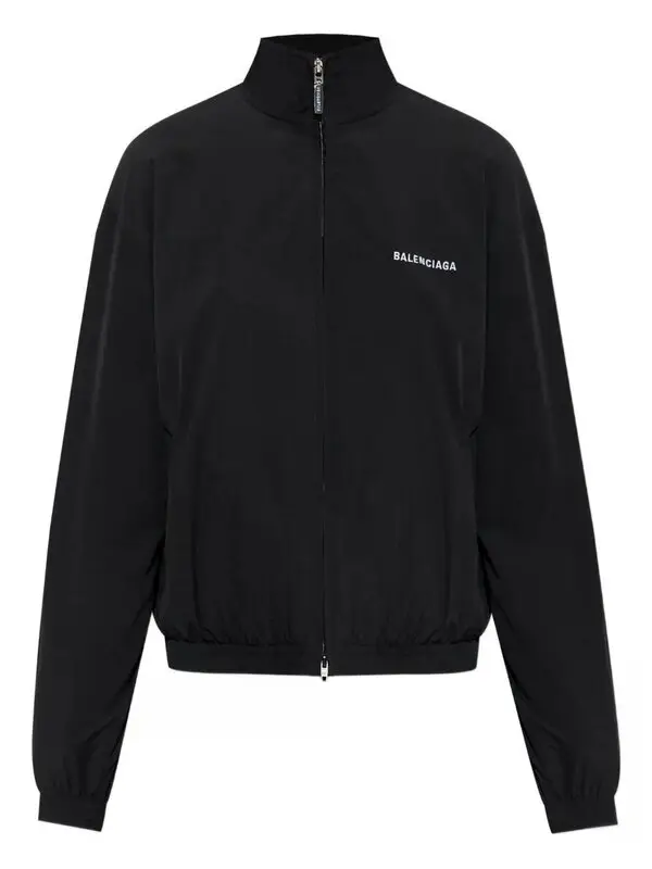 Balenciaga Logo-embroidered Jacket - Black