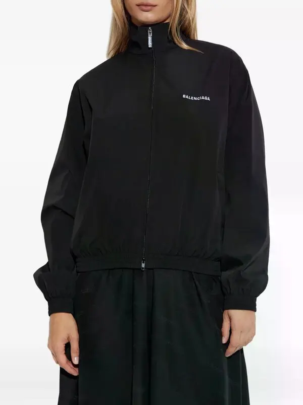 Balenciaga Logo-embroidered Jacket - Black