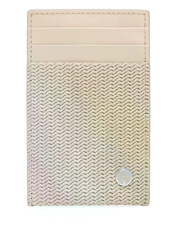 Giorgio Armani Logo-plaque Cardholder - Neutrals