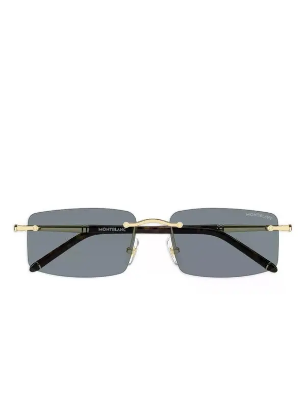 Montblanc Rectangle-frame Sunglasses - Gold