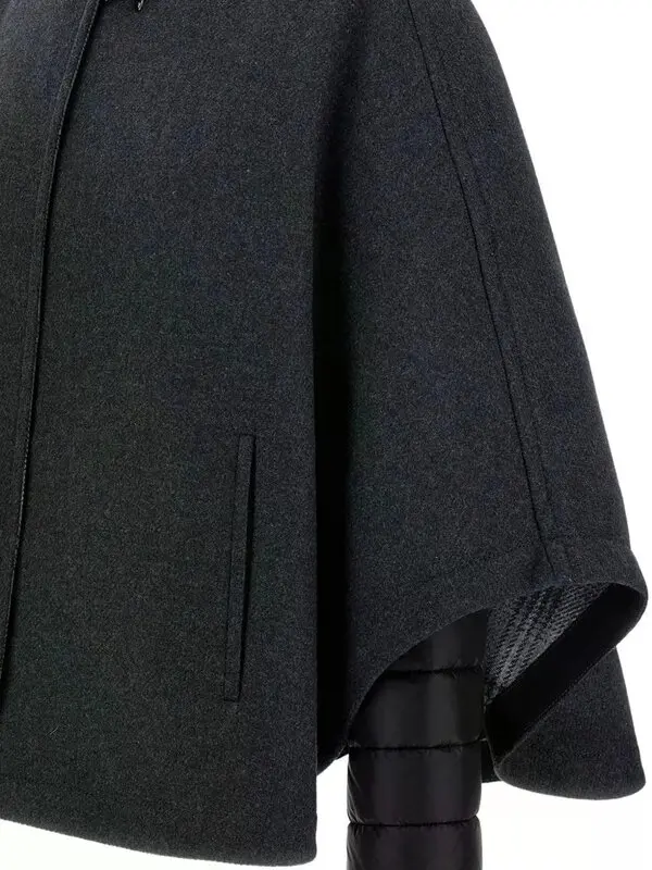 FAY Hook-fastening Wool Cape