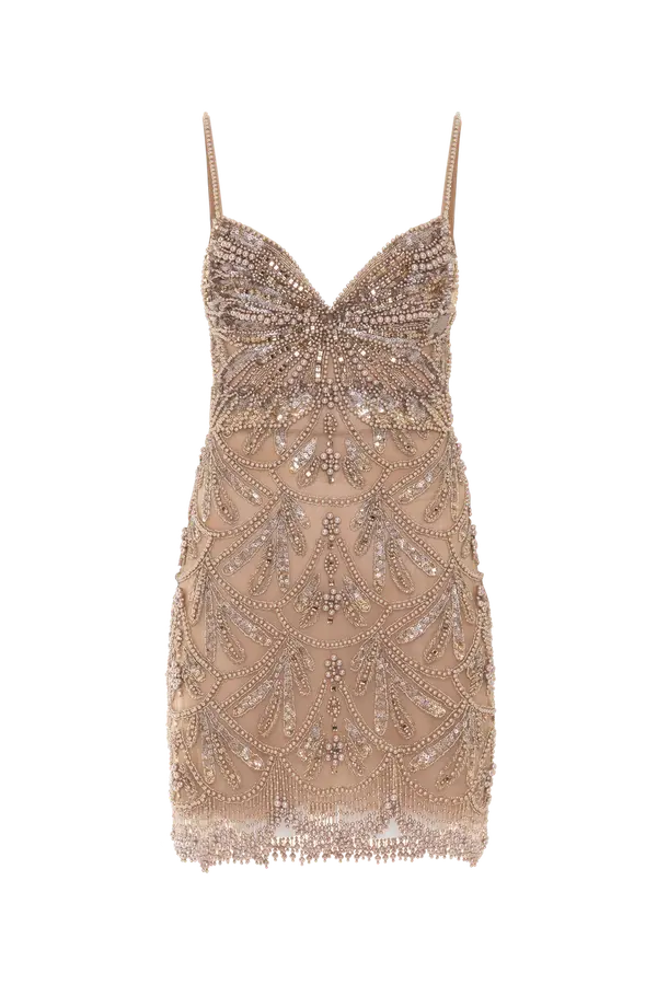 PatBO Embroidery Dreams Mini Dress