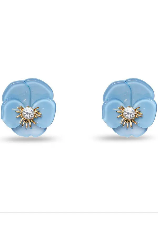 PatBO Pansy Button Earrings