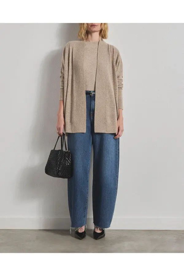 Splendid Tori Cashmere Oversized Cardigan - Natural