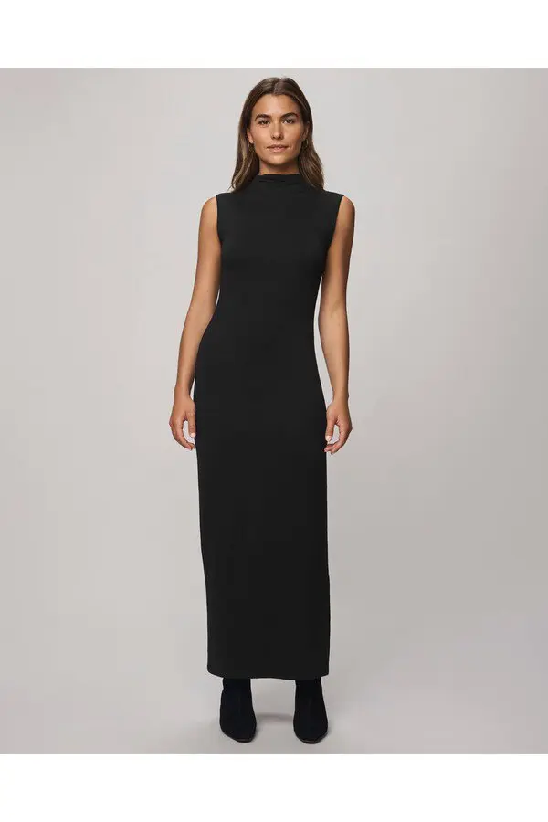 Splendid Supersoft Trim Dress - Black