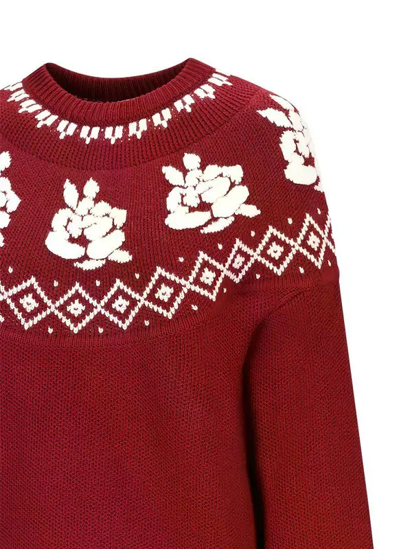 Magda Butrym Floral-pattern Sweater - Red