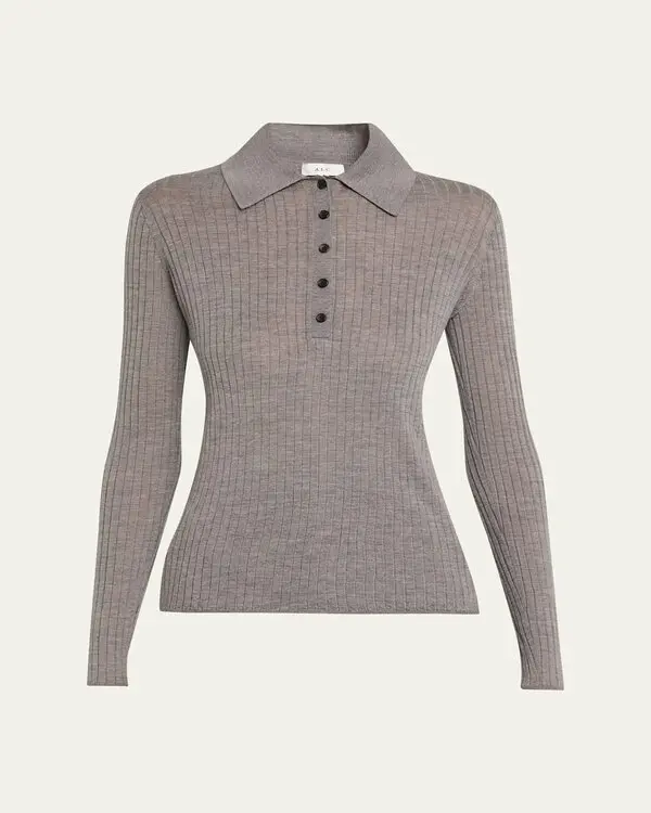 A.L.C. Alex Long-sleeve Ribbed Wool Top