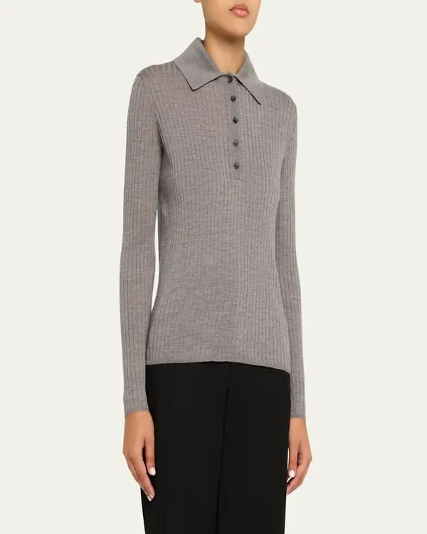 A.L.C. Alex Long-sleeve Ribbed Wool Top
