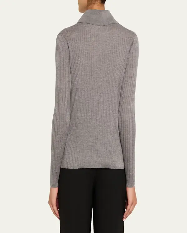 A.L.C. Alex Long-sleeve Ribbed Wool Top