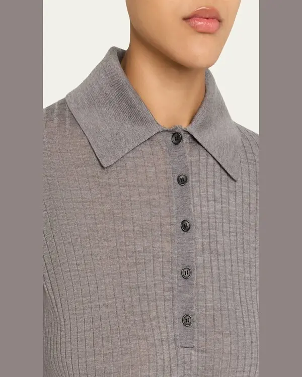 A.L.C. Alex Long-sleeve Ribbed Wool Top