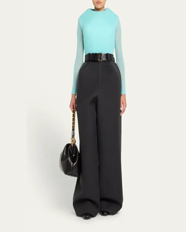 Marc Jacobs Padded Long-sleeve Mohair Sweater